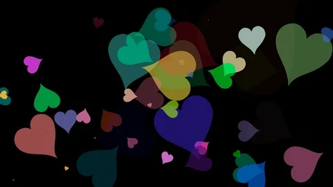 Heart Symbol Popping Up Seamless Loop Mo... | Stock Video | Pond5