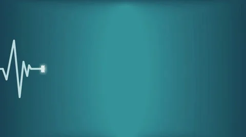 Heartbeat on blue background | Stock Video | Pond5