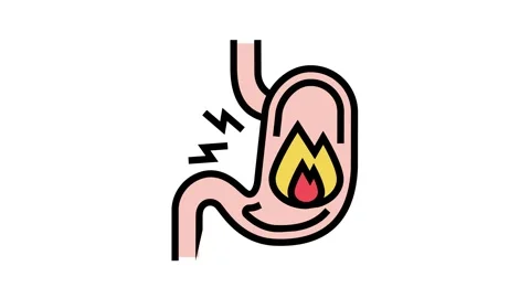 Heartburn Animation Stock Video Footage | Royalty Free Heartburn ...