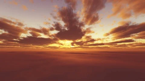 heaven, sunset over the clouds 4k | Stock Video | Pond5
