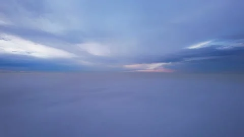 A heavenly ocean of clouds. Flying on a ... | Stock Video | Pond5