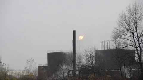 Heavy air pollution. Natural disaster a... | Stock Video | Pond5