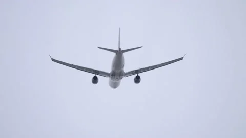 Heavy Airliner Belly View, Passenger Air... | Stock Video | Pond5