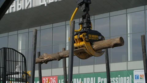 Heavy equipment loading with clipper cut... | Stock Video | Pond5