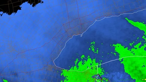 Heavy flooding rain storm on weather rad... | Stock Video | Pond5