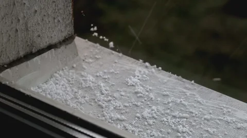 Hail Window Stock Footage ~ Royalty Free Stock Videos | Pond5