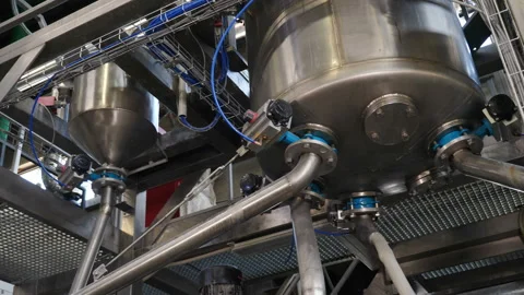 Heavy industry. Chemical refinery factor... | Stock Video | Pond5