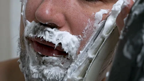 Men Shaving Beard Stock Videos – Royalty-Free HD & 4K Videos | Pond5