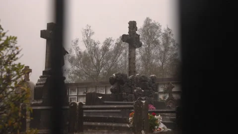 Graveyard Rain Stock Footage ~ Royalty Free Stock Videos | Pond5