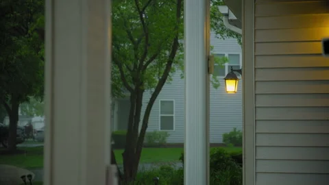 Heavy rain water drops storm rain falls ... | Stock Video | Pond5