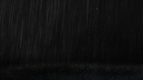 Heavy Rain Wet Ground, Rain Overlay Back... | Stock Video | Pond5