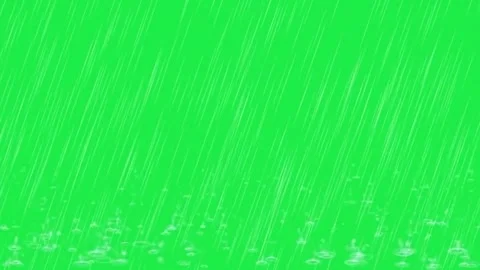 Heavy Rainfall with Water Drop Splashes ... | Stock Video | Pond5