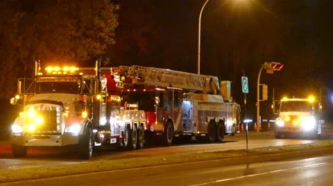 Tow Truck Night Stock Footage ~ Royalty Free Stock Videos | Pond5
