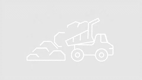 Heavy vehicle white icons animation | Stock Video | Pond5