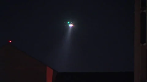 Helicopter Spotlight Stock Video Footage | Royalty Free Helicopter ...