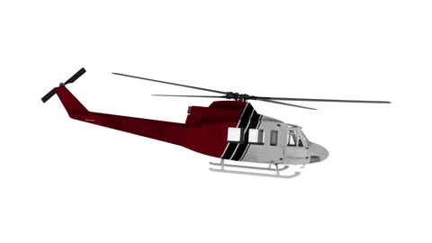 Helicopter flight animation, the alpha c... | Stock Video | Pond5