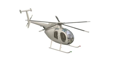 Helicopter flying animation loop isolate... | Stock Video | Pond5