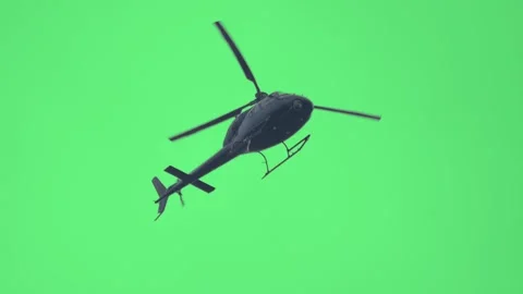 Helicopter Green Screen Stock Video Footage | Royalty Free Helicopter ...