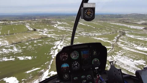 Inside From A Helicopter Stock Footage ~ Royalty Free Stock Videos | Pond5