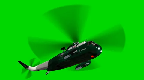 Green Screen Helicopter Stock Video Footage | Royalty Free Green Screen ...
