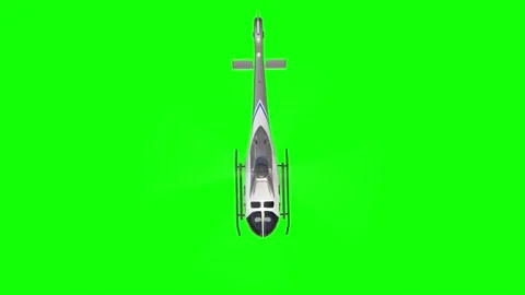 Helicopter from top view in 4K on Green ... | Stock Video | Pond5