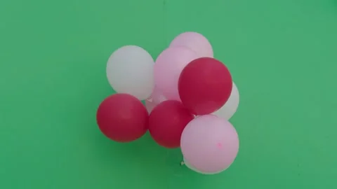 Helium Balloon On A Green Screen Backgro... | Stock Video | Pond5