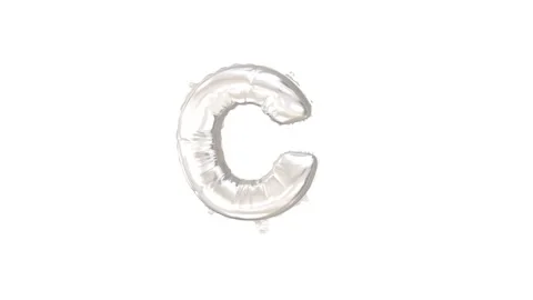 Helium Letter Balloon with Letter C. Loo... | Stock Video | Pond5