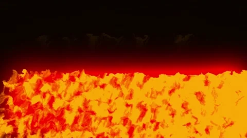 Hell burning in flames concept animation | Stock Video | Pond5