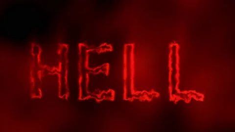 Hell burning in flames concept animation... | Stock Video | Pond5