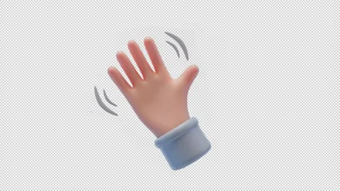 Hello Hand Reveal Animation Alpha Backgr... | Stock Video | Pond5