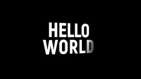 Hello World! Stock Videos – Royalty-Free HD & 4K Videos | Pond5
