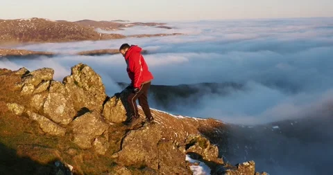 The Helvellyn mountain range with Stridi... | Stock Video | Pond5