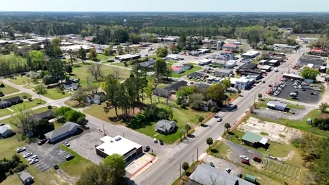 Hemingway South Carolina small town in c... | Stock Video | Pond5