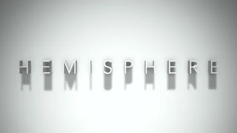 Hemisphere 3D title animation with shado... | Stock Video | Pond5