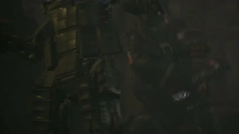 Hero and Dagger attack in Sci-Fi Pistol ... | Stock Video | Pond5