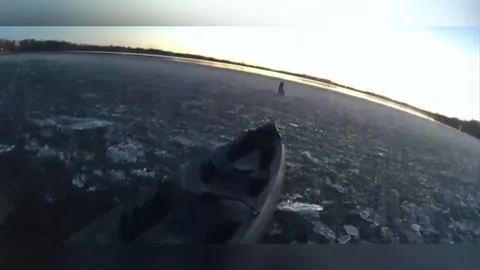 Heroic Police Officers Brave Icy Waters ... | Stock Video | Pond5