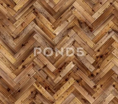 Herringbone natural larch parquet seamless floor texture ~ Premium ...