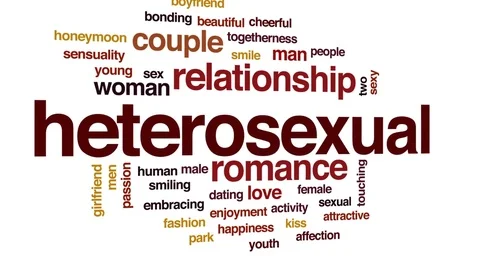 Heterosexual animated word cloud, text d... | Stock Video | Pond5