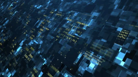 Hexadecimal big data digital code runnin... | Stock Video | Pond5