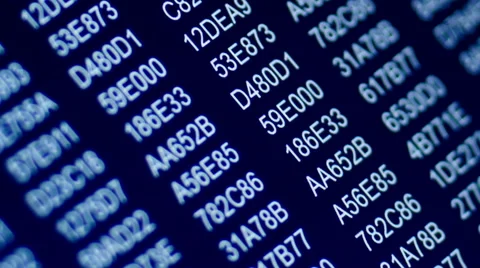 Hexadecimal Code Stock Video Footage | Royalty Free Hexadecimal Code ...