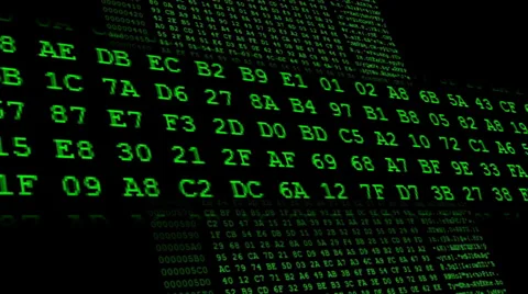 Hexadecimal Code Stock Video Footage | Royalty Free Hexadecimal Code ...