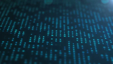 hexadecimal data loopable background | Stock Video | Pond5