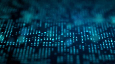 hexadecimal data loopable background | Stock Video | Pond5