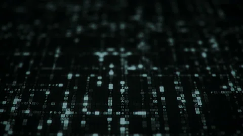 Hexadecimal digital code symbols seamles... | Stock Video | Pond5