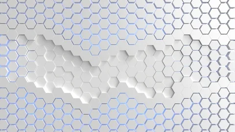 Hexagon background animation loop | Stock Video | Pond5