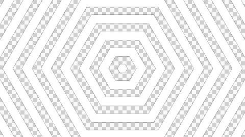 hexagon white lines with alpha | Stock Video | Pond5