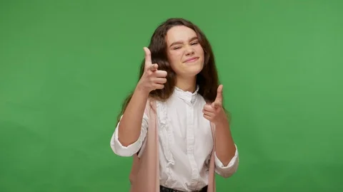 Girl Point You Stock Videos – Royalty-Free HD & 4K Videos