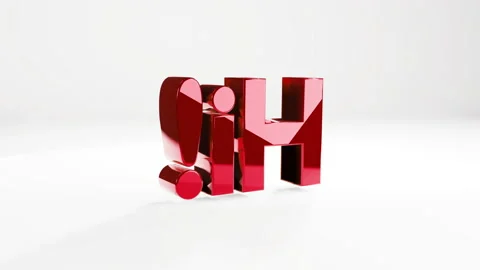 Hi 3d text loopable animation background | Stock Video | Pond5