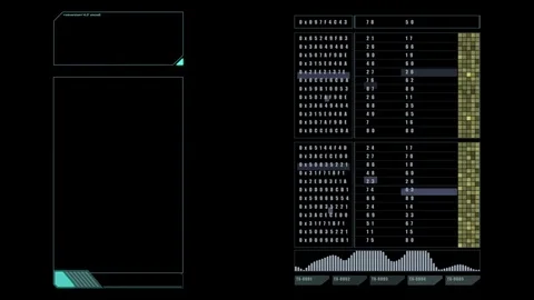 Hi Tech User Interface Head Up Display | Stock Video | Pond5