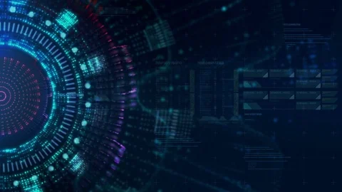 Hi-tech user interface head up display | Stock Video | Pond5